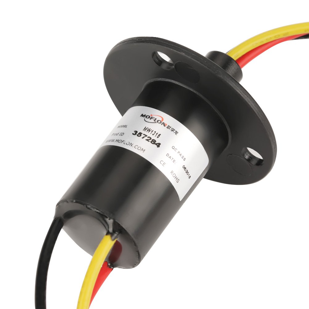 Mini Slip Ring 250RPM 15A 3 Wires 0-600V Multi-channel Transmission Anti-jamming for Wind Turbine Power Generator