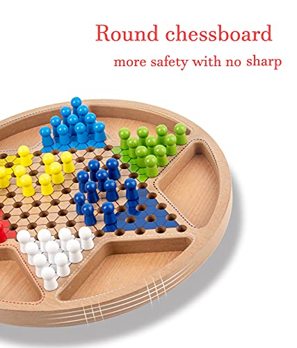 WEROCK Chinese Checkers & Gobang (Five in a Row) 2 in 1 Traditional Strategy Board Game for Family and Party