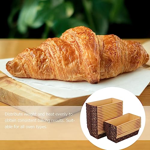 Alipis 25pcs bread tray cake stencil cake pans loaf pan bread pan baking pan Disposable Baking Mold Toast baking loft bread containers nonstick bakeware oven pan bread box Medium Paper