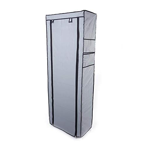 9 Tier Shoe Rack, Space Saving Portable Shoe Rack Storage Organizer, 10 Tiers 9 Lattices Non-Woven Waterproof Fabric Cover Shoe Rack (Grey, 10 Tiers 9 Lattices)