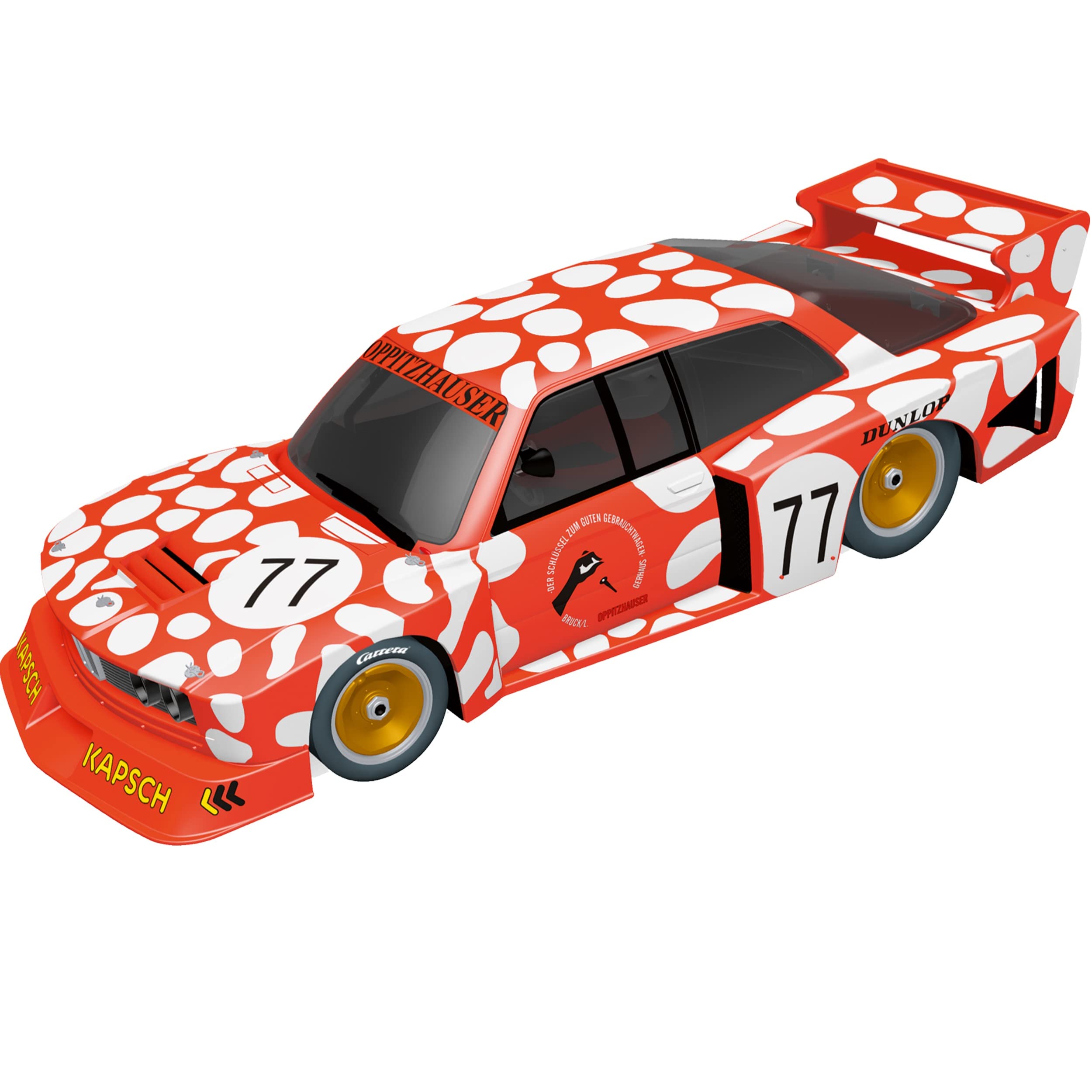 Carrera 27680 BMW 320 Turbo Flachbau Team Oppitzhauser No.77 1:32 Scale Analog Slot Car Racing Vehicle for Carrera Evolution Slot Car Race Tracks