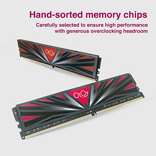 OLOy DDR4 RAM 8GB (1x8GB) 3000 MHz CL16 1.35V 288-Pin Desktop Gaming UDIMM (MD4U083016BBSB)