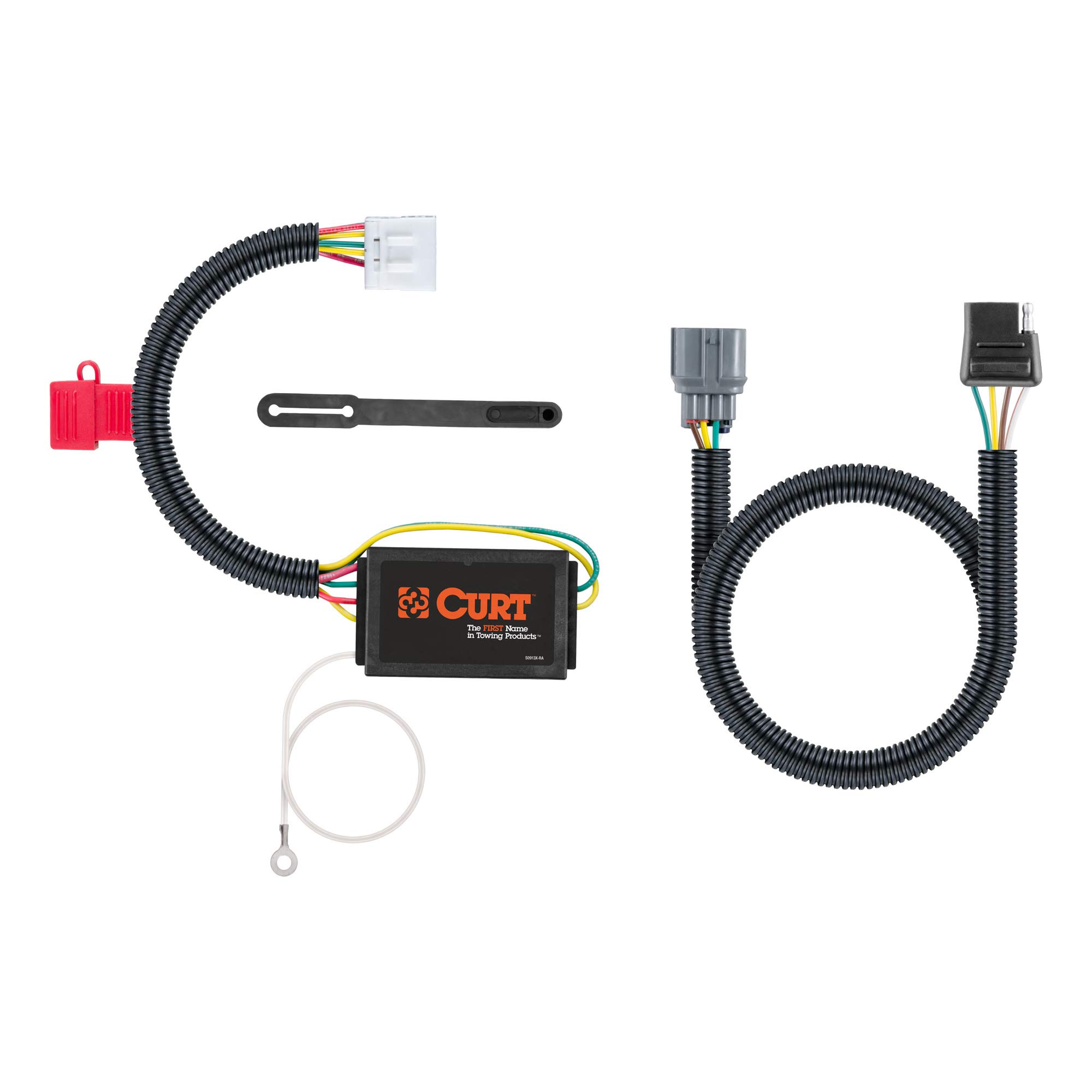 CURT 56365 Vehicle-Side Custom 4-Pin Trailer Wiring Harness, Fits Select Honda Pilot, Ridgeline
