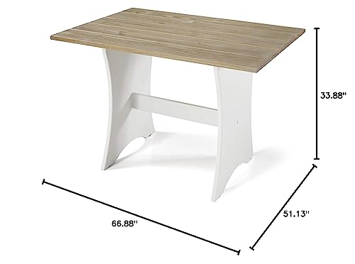 Linon Home Decor Sadie Antique White Nook