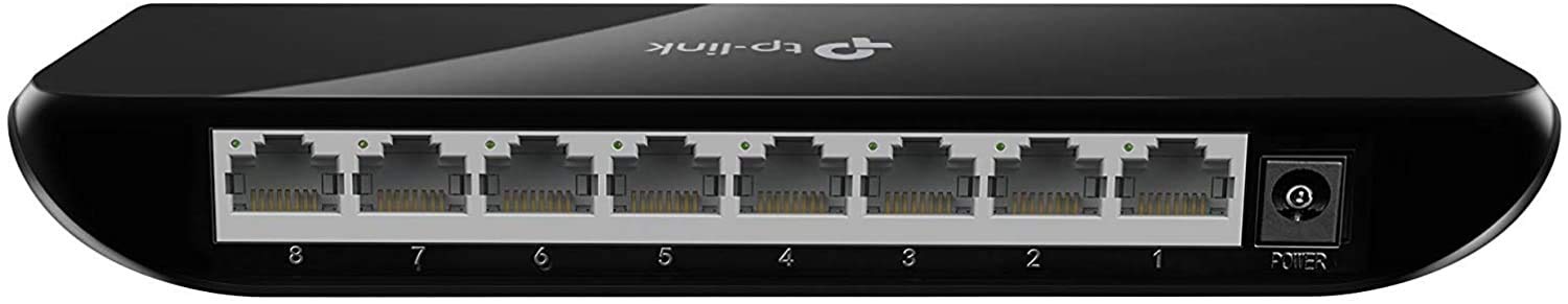 TP-Link Deco Whole Home Mesh WiFi System (M5) & 8 Port Gigabit Ethernet Network Switch | Ethernet Splitter | Plug-and-Play | Traffic Optimization | Unmanaged (TL-SG1008D)