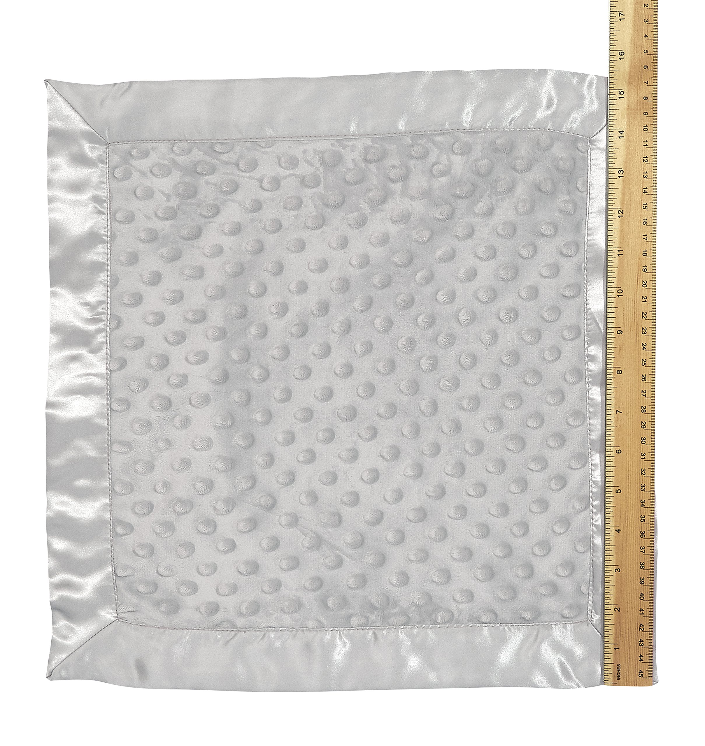 Bearington Baby Small Dottie Creamy White Security Blankie, 16" x 16"