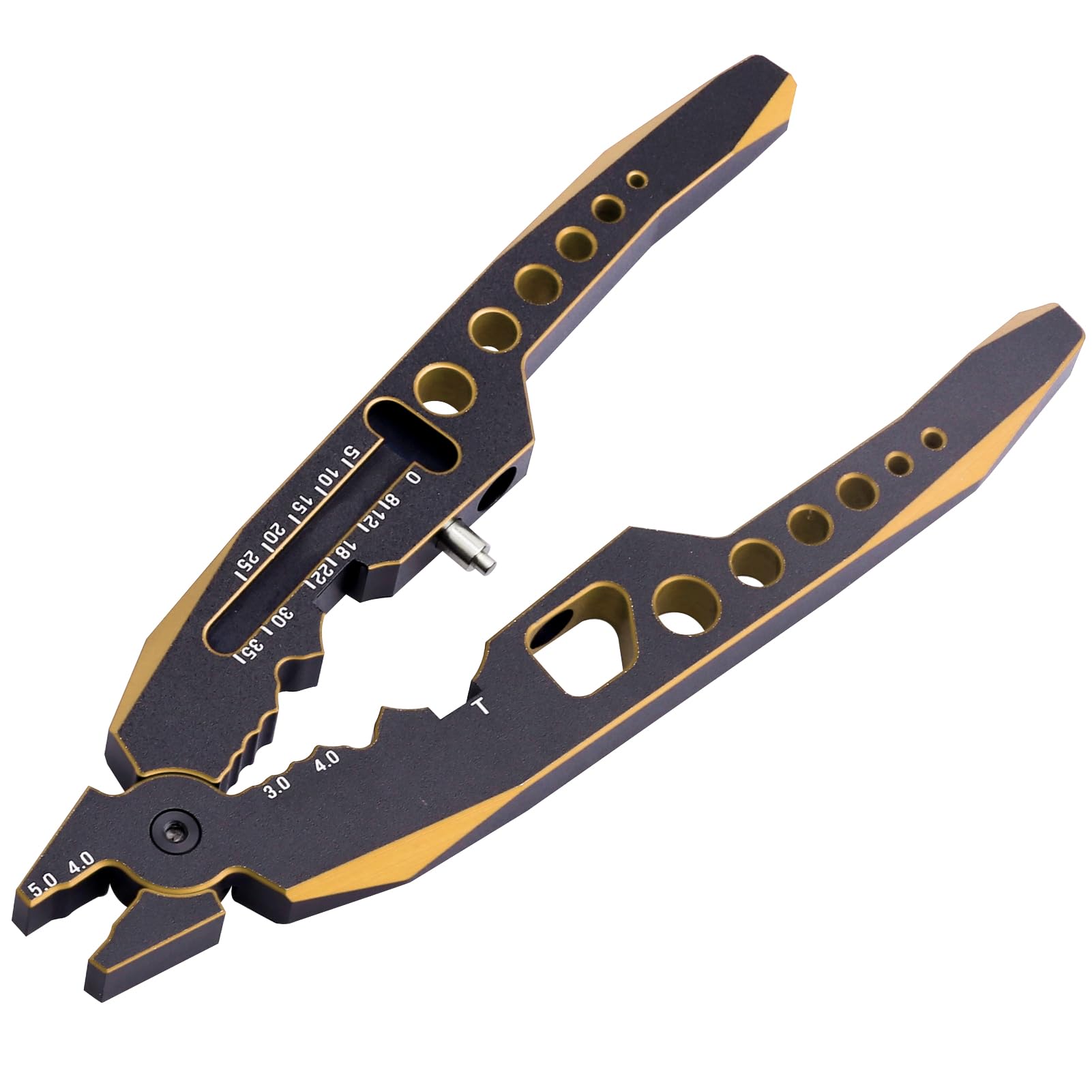 AllinRC Metal Shock Absorber Pliers Rod Ball Clamp Multi-Function RC Tools & Small 4-Way Cross Wrench for RC Models 1/8 1/10 RC Car Crawler Monster Truck (Black Blue)