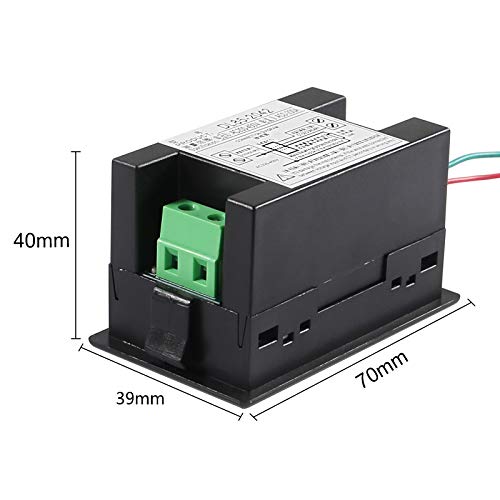 ALMOCN AC 200-450V 200A Digital Voltmeter Ammeter Panel LED Display 2-Wire Voltage Amperage Tester Gauge with Current Transformer
