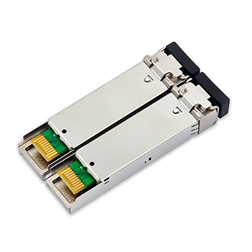 Jeirdus for Cisco GLC-BX-U40 and GLC-BX-D40 1.25G SFP Module BIDI WDM Transceiver 40KM Simplex LC DDM (1Pair)