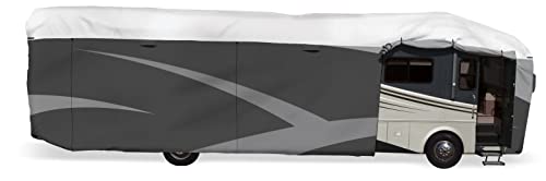 ADCO 36825 Designer Series Olefin HD Class A Motorhome Cover 31' 1" - 34', Gray/White