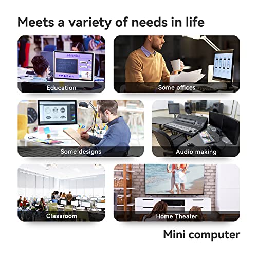 Beelink Mini PC, Intel 12th Gen Alder Lake- N95(up to 3.4GHz), 16GB DDR4 RAM 500GB PCIe x1 SSD, Mini S12 Desktop Computer Support 4K Dual Display/USB3.2/WiFi 5/BT4.2/Gigabit Ethernet for Home/Office