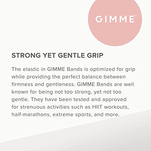 Gimme Beauty - Thick Fit Hair Bands - Blondie - Damage Free Hair Ties - Made with Seamless Microfiber Elastics - Thick + Curly Hair Accessories - No Snagging, Dents, or Breakage (6 Count)