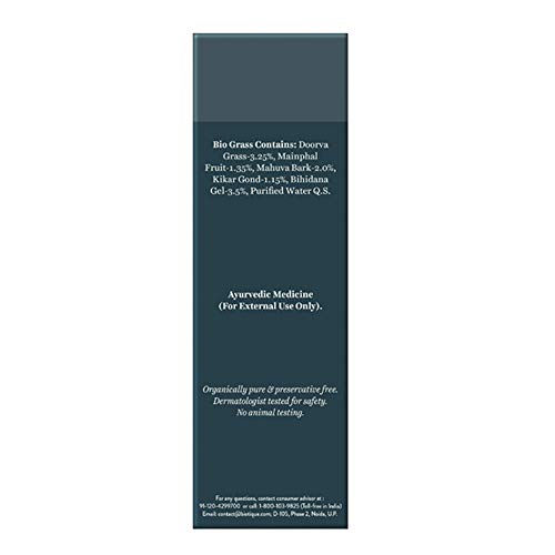 Biotique Bio Wild Grass A Soothing After Shave Gel for Men, 120ml i Eliminates Shave Bumps I 100% Natural & Organic