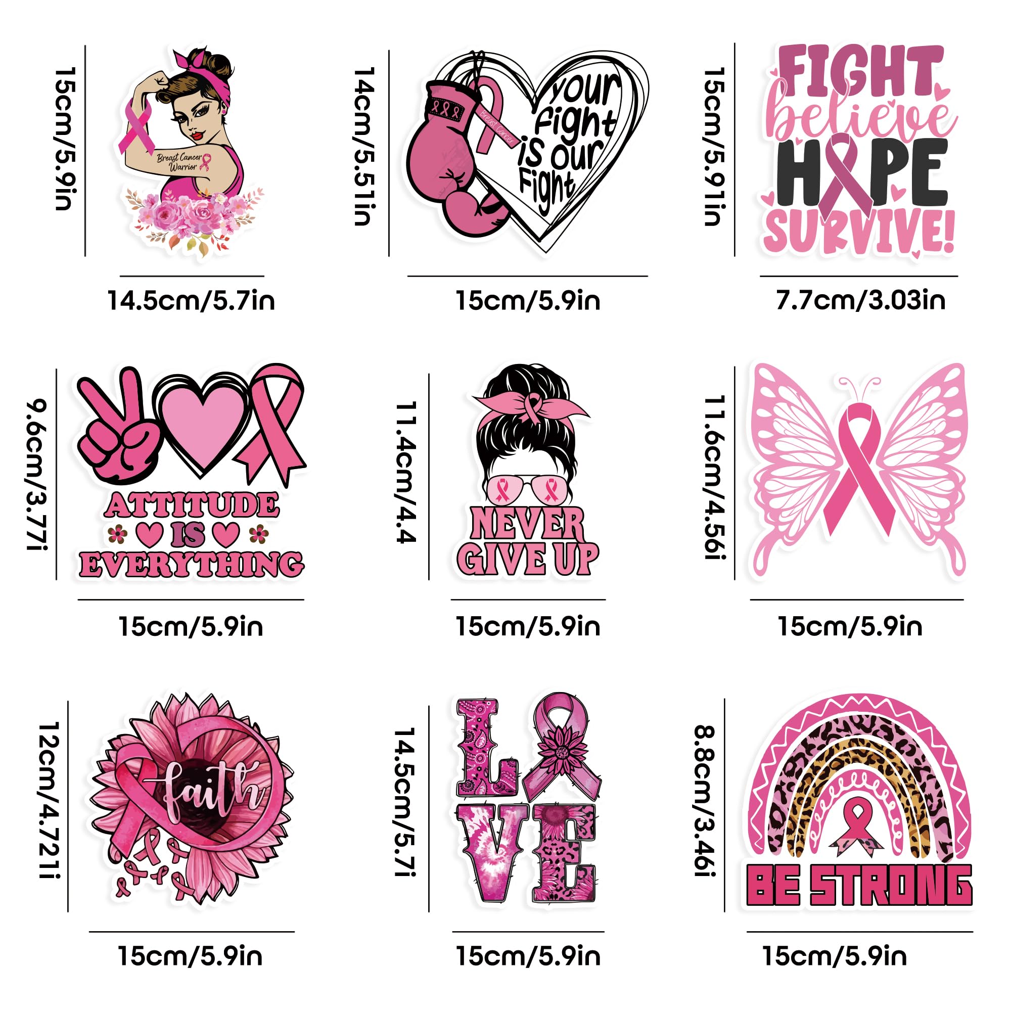 32pcs Breast Cancer Awareness Party Decorations Hanging Swirls, Pink Ribbon Ceiling Streamers Decor Faith Strength Courage for Breast Cancer Awareness Month Party Supplies