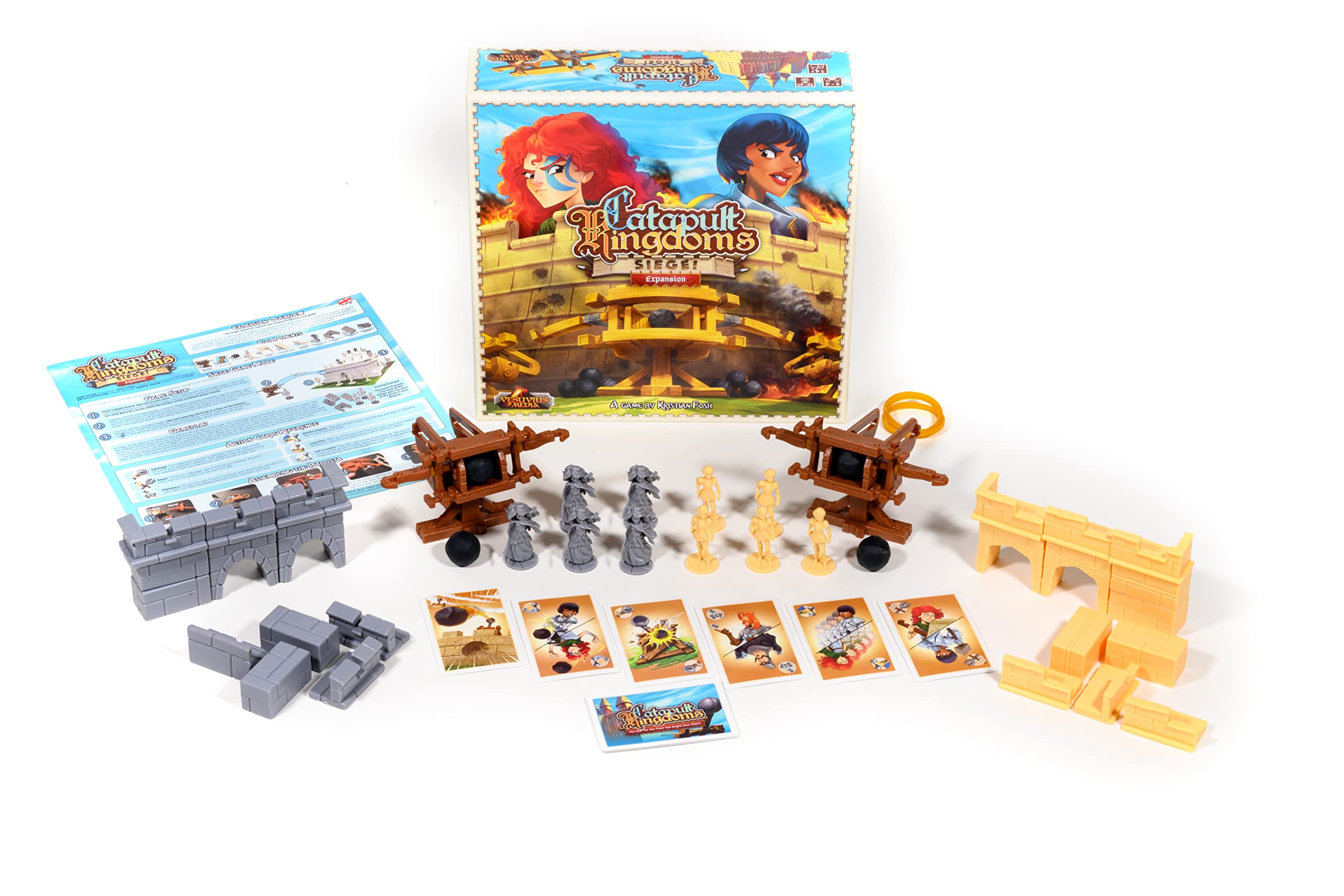 Catapult Feud Game Siege Expansion - Ready, Aim... Launch The Catapults - 2 Player