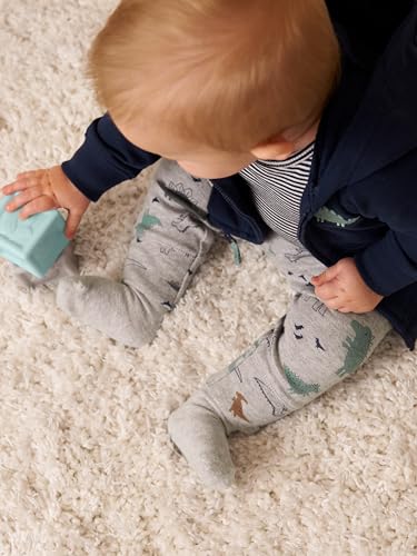 Simple Joys by Carter's Boys' 4-Piece Jacket, Pant, and Bodysuit Set, Navy Dino, 18 Months