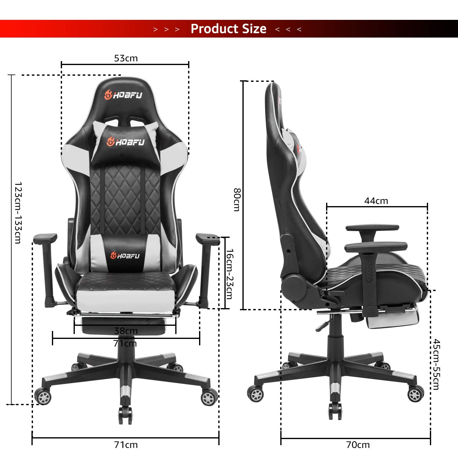 Arozzi Verona V2 Ergonomic Computer Gaming Chair Office Chair with High Backrest Recliner Swivel Tilt Rocker Adjustable Height and Adjustable Lumbar and Neck Support - Black