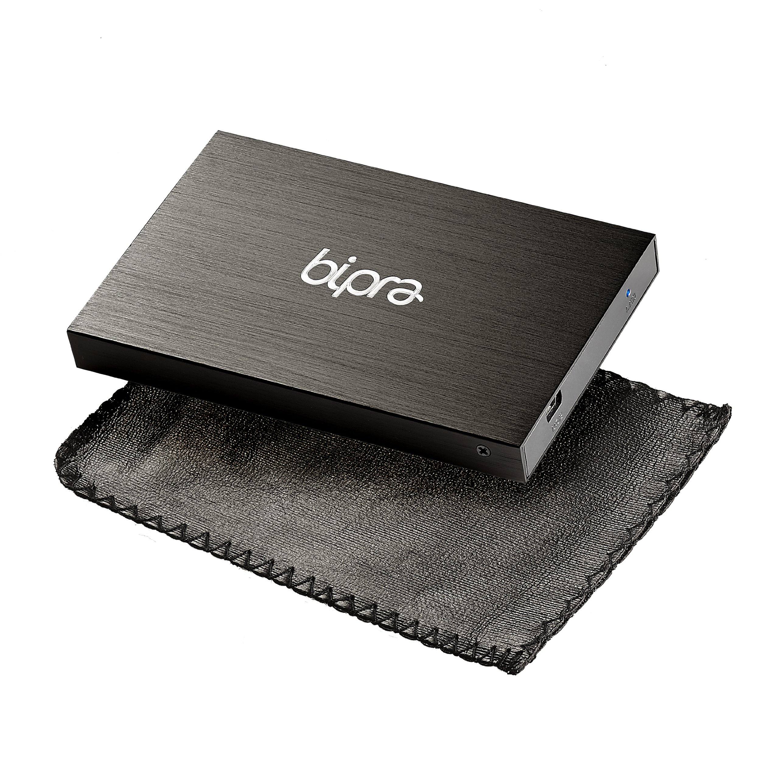BIPRA 500Gb 500 Gb 2.5 Inch External Hard Drive Portable USB 2.0 - Black - Ntfs