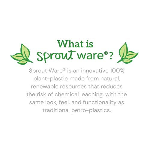green sprouts Ware Baby Bottle Made from Plants and Glass, Angled Neck + Vented Nipple Prevent Colic, Made Without Petroleum-Plastic, BPA, BPS, BPF, Pink, 5 Oz