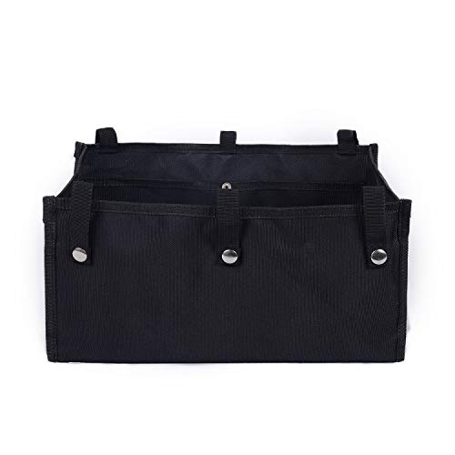 AROUY Walker Bag Under Seat for Four Wheel Rollator, Rollator Bag Tote Organizer Pouch Storage to Walkers for Senoirs, Walker Accessories (Black, M)