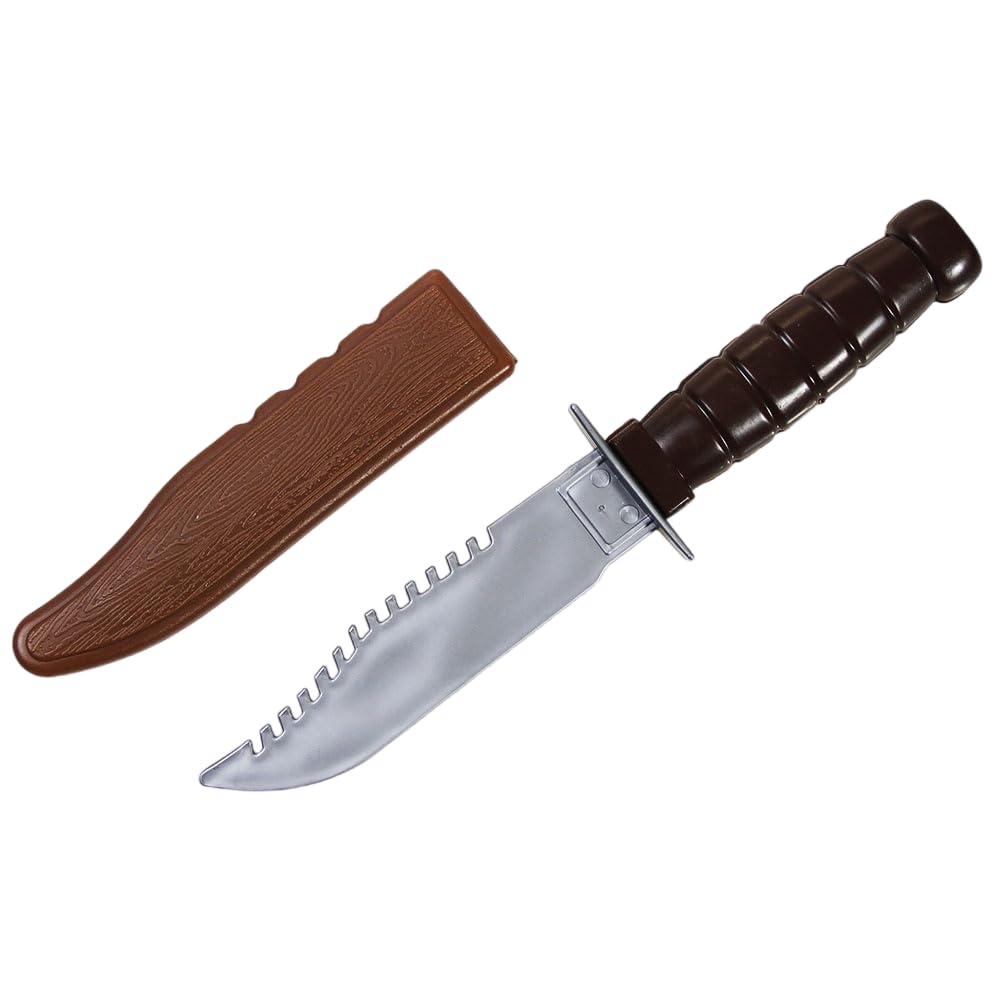 zonzxcv Plastic Fake Knife Prop Knife Toy Sword with Sheath Not Sharp Safety Plastic Dagger Toy Knife Length 9.4 Inch