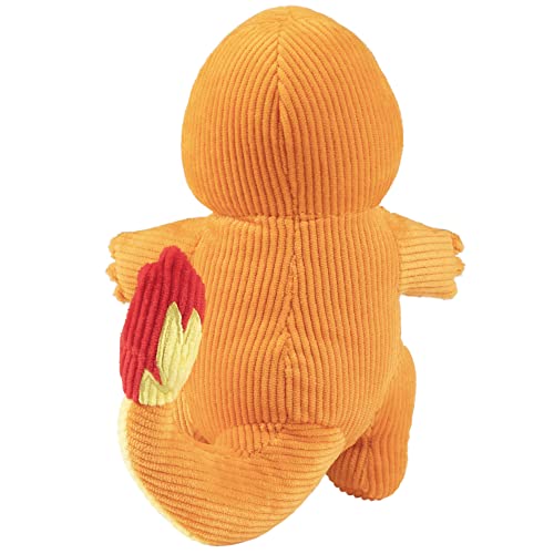Pokemon 8" Charmander Corduroy Fabric Plush - Limited Edition - Officially Licensed - Authentic Soft Stuffed Animal Toy Figure - Gift for Kids, Boys, Girls - 2+