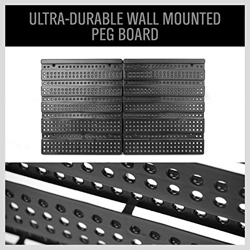 HORUSDY Wall Mounted Storage Bins Parts Rack 30PC Organizer Garage Plastic Shop Tool for Men's Gift