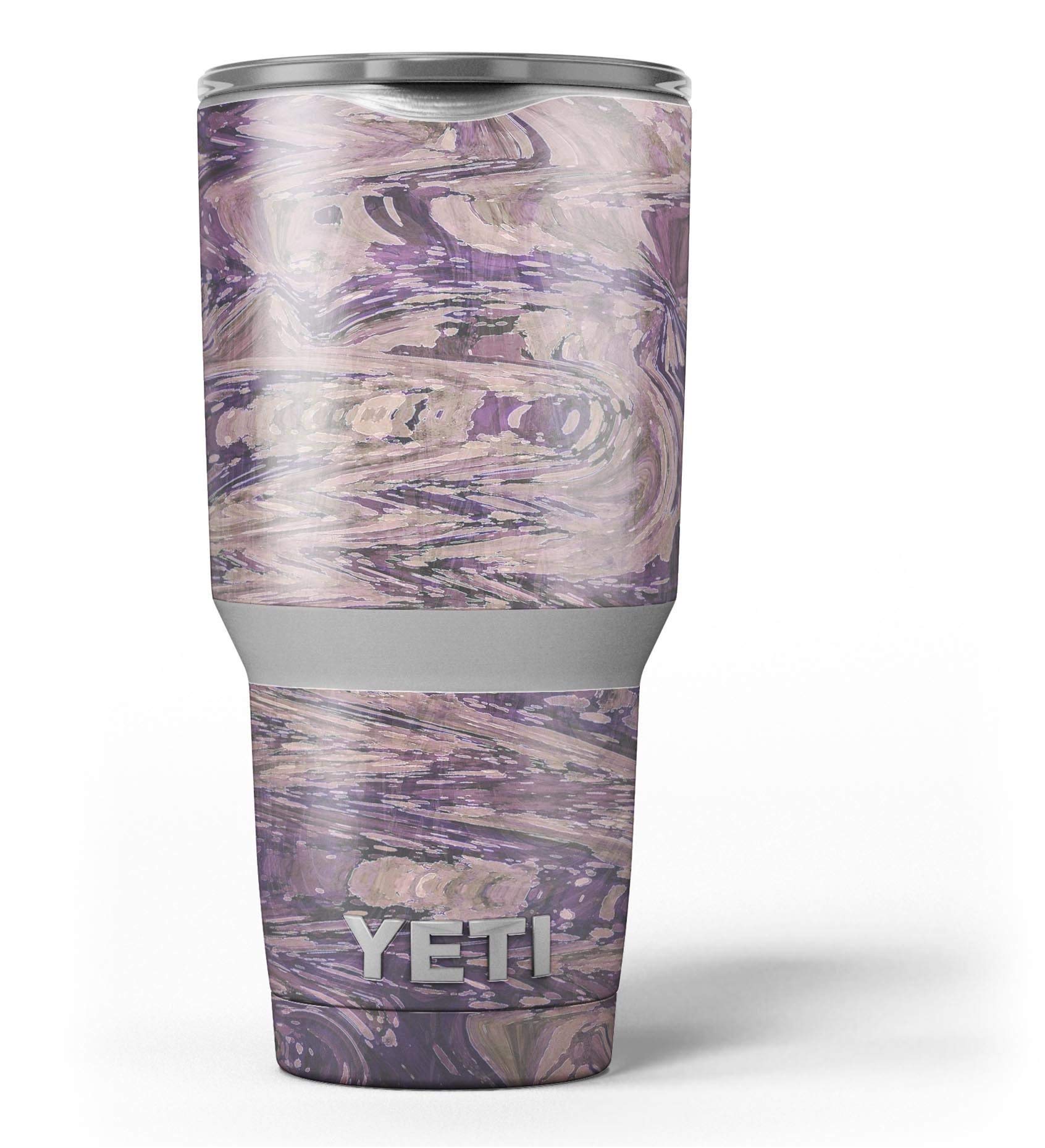 Design Skinz Slate Marble Surface V38 - Skin Decal Vinyl Wrap Kit Compatible with The Yeti Rambler Cooler Tumbler Cups