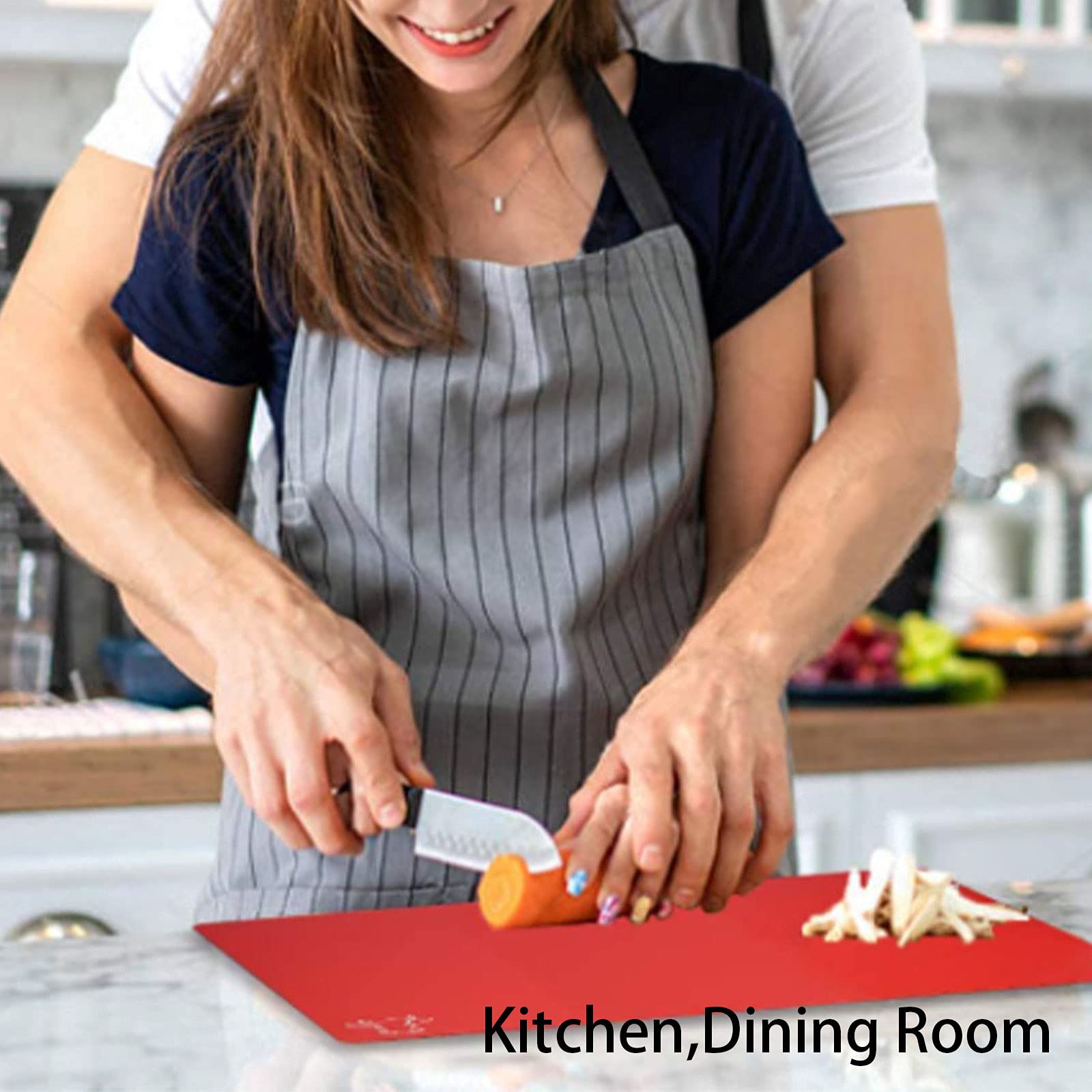 4 Pcs Cutting Boards,Cutting Board Mats Set, Lightweight Toughness Cutting Board Set, Use for Cutting Vegetables, Fruits and Meat, Christmas Gifts