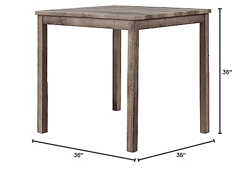 Best Master Furniture CD038GTCH Vitaliya Square Wood Counter Height Dining Table in Antique Natural Oak