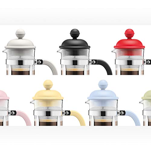 BODUM Caffettiera 3 Cup French Press Coffee Maker, White, 0.35 l, 12 oz