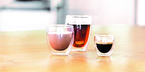 Bodum Pavina Glass, Double-Wall Insulated Glasses, Clear, 8 Ounces Each (Set of 2)