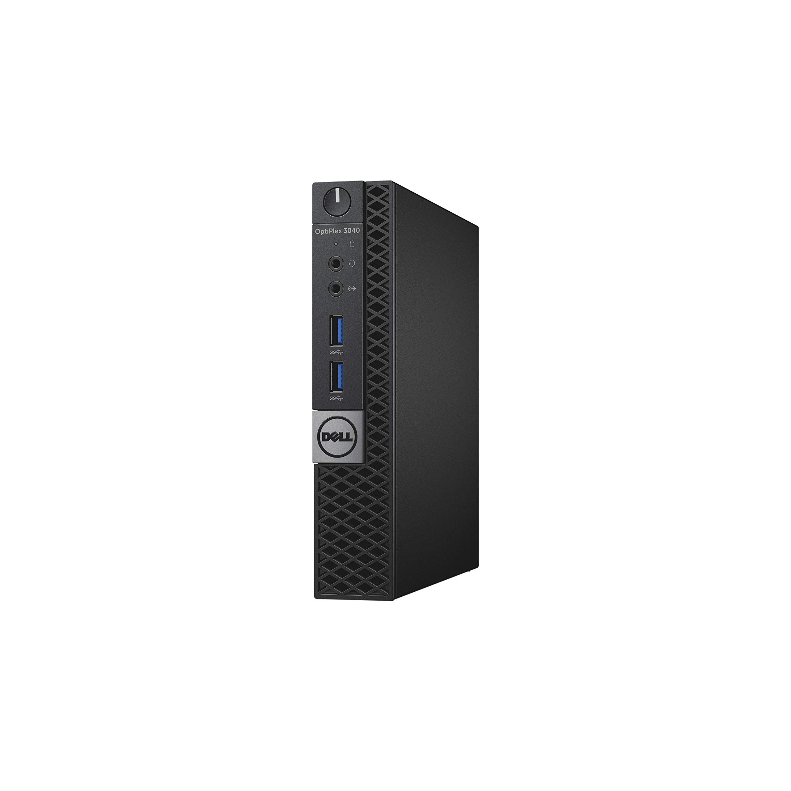 Dell OptiPlex 3040 Micro Business Desktop PC, Intel Quad Core i5-6500T up to 3.1GHz, 8G DDR3L, 500G, WiFi, BT 4.0, Windows 10 Pro 64 Bit-Multi-Language Supports English/Spanish/French(Renewed)