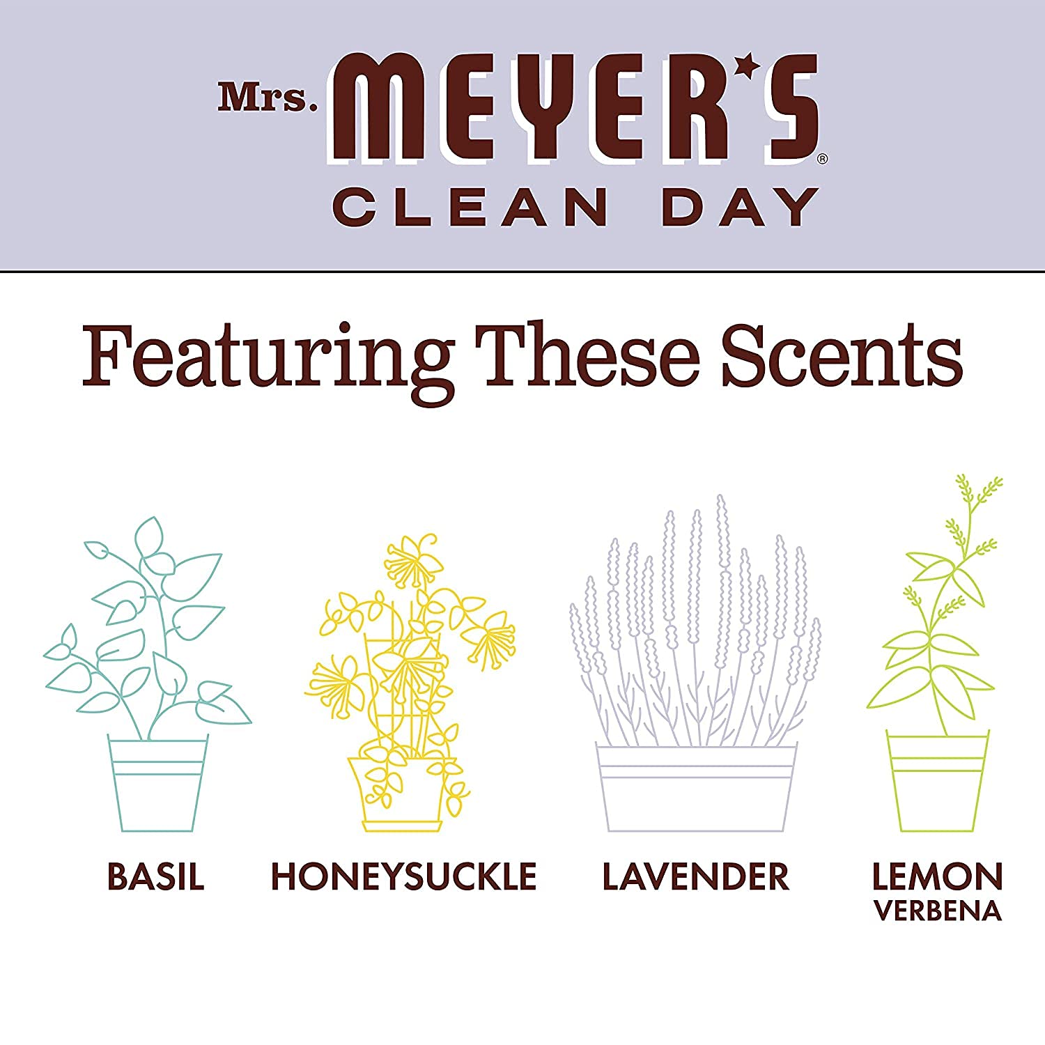 Mrs. Meyer's Hand Soap Refill, Made with Essential Oils, Biodegradable Formula, Lavender, 33 fl. oz (Pack of 3)