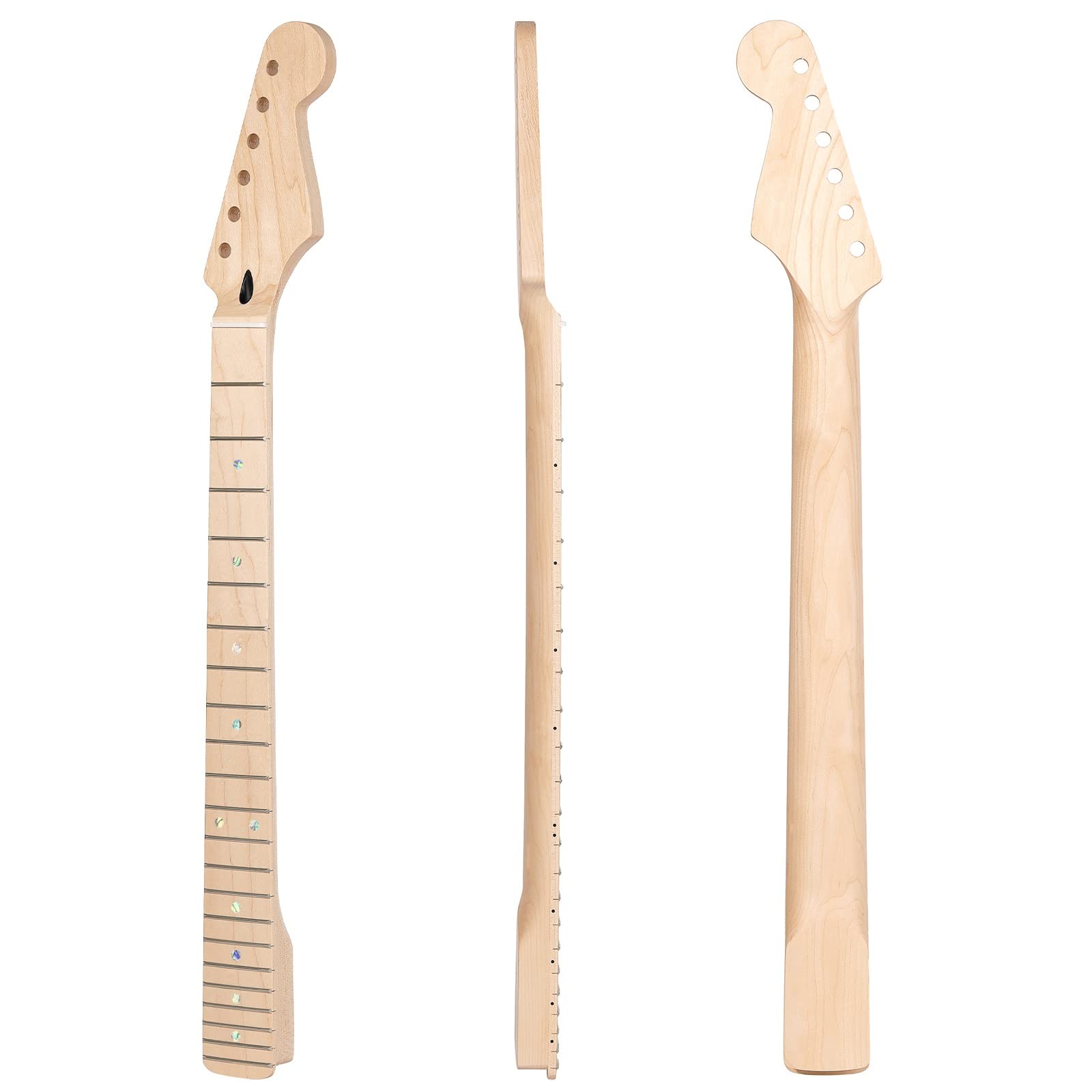 22 Fret Maple Fretboard Guitar Neck Guitar DIY Parts Replacement for ST Style Guitar Neck