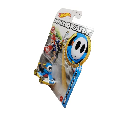 DieCast Hotwheels Mario Kart Light Blue Shy Guy Standard Kart - Toty Winner 2021