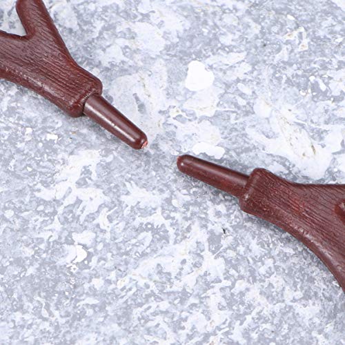 Artibetter 100PCS Christmas Plastic Antlers Branch Snowman Hand Craft Xmas Reindeer Horn Decoration