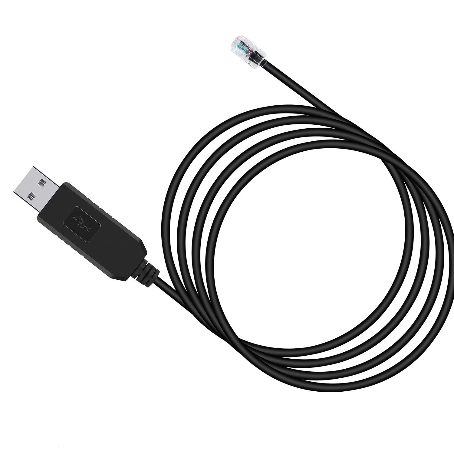 Suamdoen Ioptron Equatorial Telescope Control Cable Smart Eq Pro IEQ30pro USB RS232 Adapter to 4p4c RJ9 Connector FT231XS Upgrade Control Console Cable Compatible ASCOM ZEQ25 EQPro Mounts (3.2 feet)