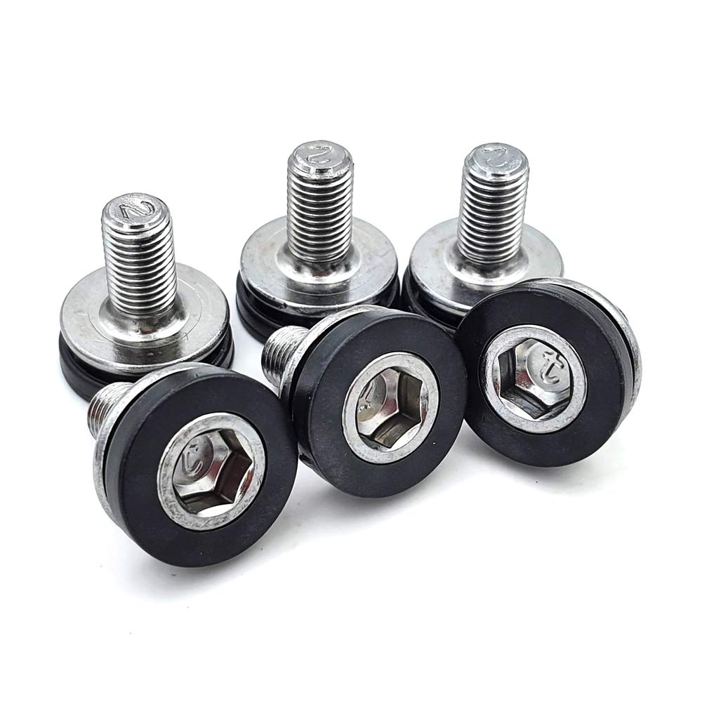 ONIPAX Bike Hex Crank Arm Bolts 8mm x 15mm Pack of 6