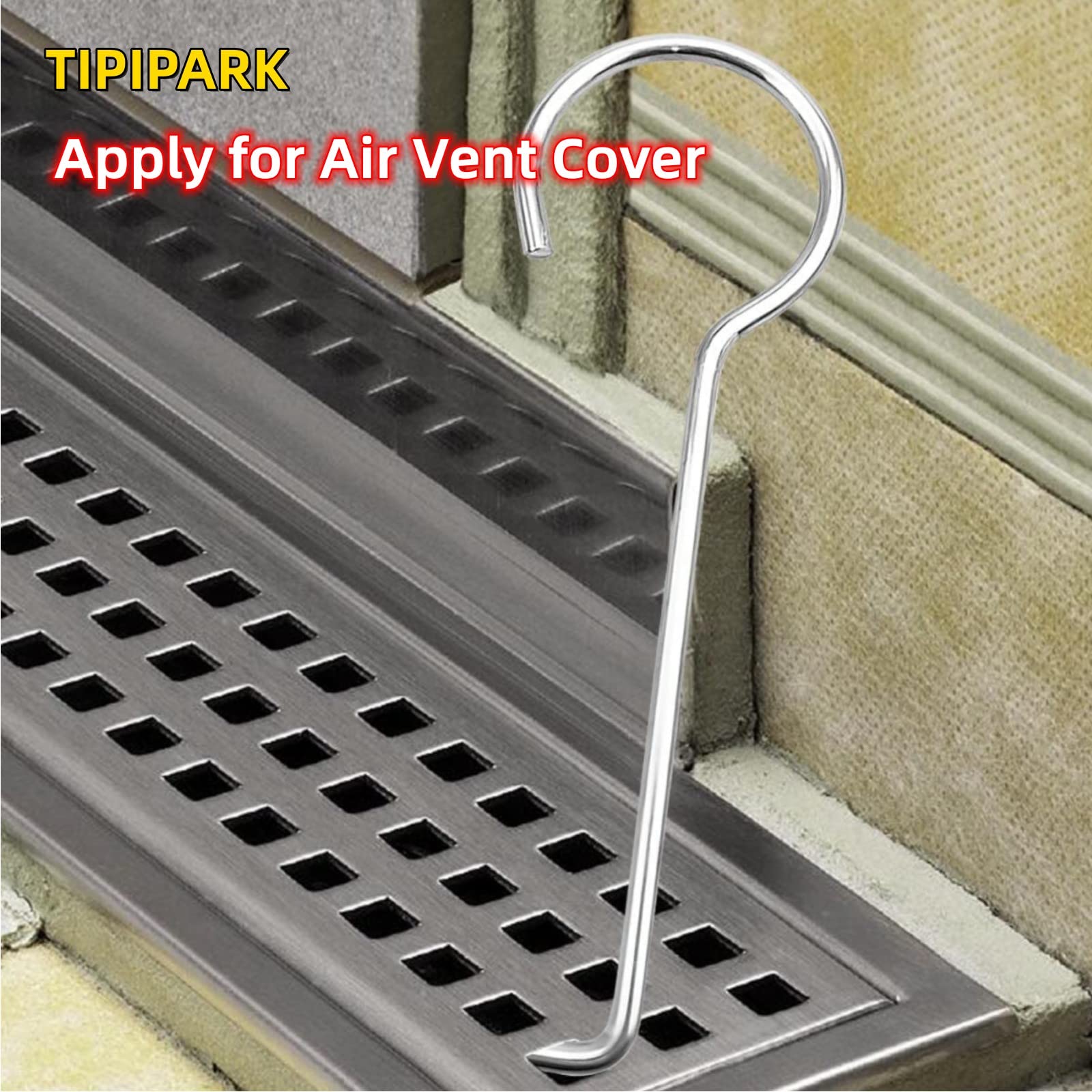 4 PCS Drain Key Lifting Hook for Drain Grate with 4 PCS Adhesive Hooks Drain Removal Tool Linear Shower Drain Grate Removal