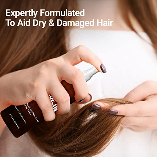 Botanic Hearth Leave In Conditioner Spray - Hair Strengthener for Dry, Damaged, Chemically Treated Tresses - Adds Volume and Manageability - 8 fl oz