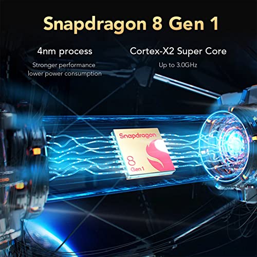 Black Shark 5 Pro Unlocked Gaming Smartphone, 12 GB + 256 GB 5G Cell Phone, 6.67" E4 144Hz Display, Snapdragon 8 Gen 1 + LPDDR5 + UFS3.1, 64MP Camera, 120W Charging with 4650mAh - Black