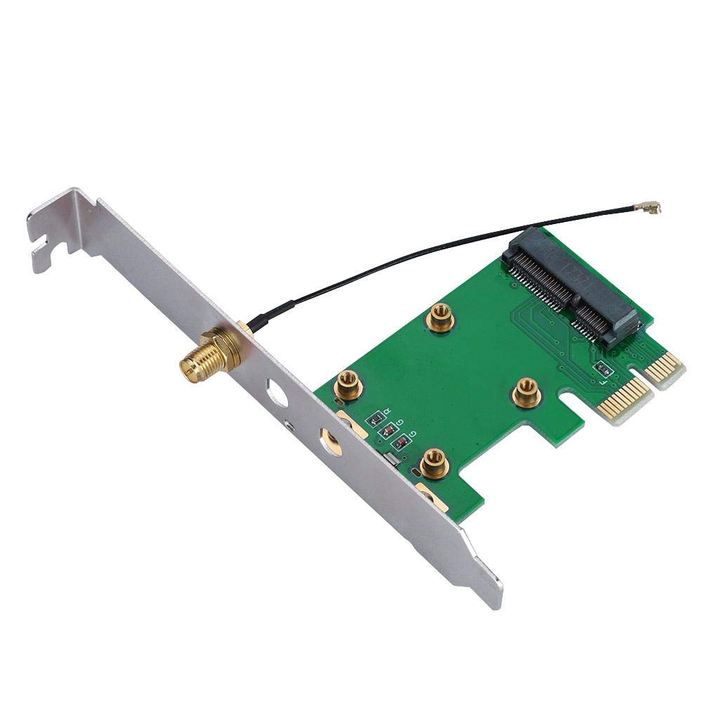 PCIe Network Card, PCI Express to Mini PCI Express Card Adapter, Network Ethernet LAN Mini PCI-E Riser PC to Laptop Network Card Adapter Converter