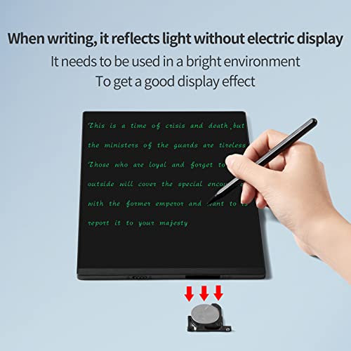 Amoretti Sonnet Mini LCD Writing Tablet, 9.5in Double Display Erasable Reusable Electronic Drawing Pads, Electronic scratchpad for Kids and Adults(Black…