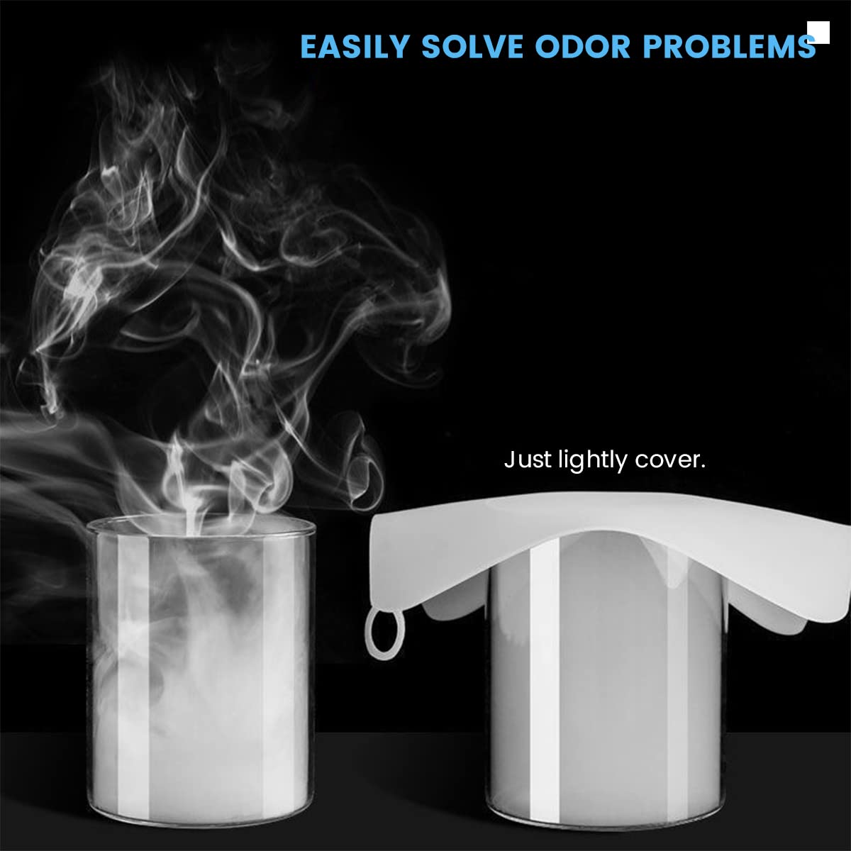4 Pieces Silicone Drain Plugs,Shower Drain Stopper for Bath, Floor Drain Anti-Odor Mat,Kitchen Seal, Sewer Deodorization Suitable for Kitchen, Bathroom and Tub (5X5 Inch Gary 2pack+White 2 Pack)