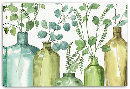 Artmaple Paint by Number for Adults Beginner Kids, Ideal Gift Choice for Birthday,Anniversary or Any Festival. DIY Acrylic for Decor Canvas Roll (16x24, Plants in Glass Bottles)