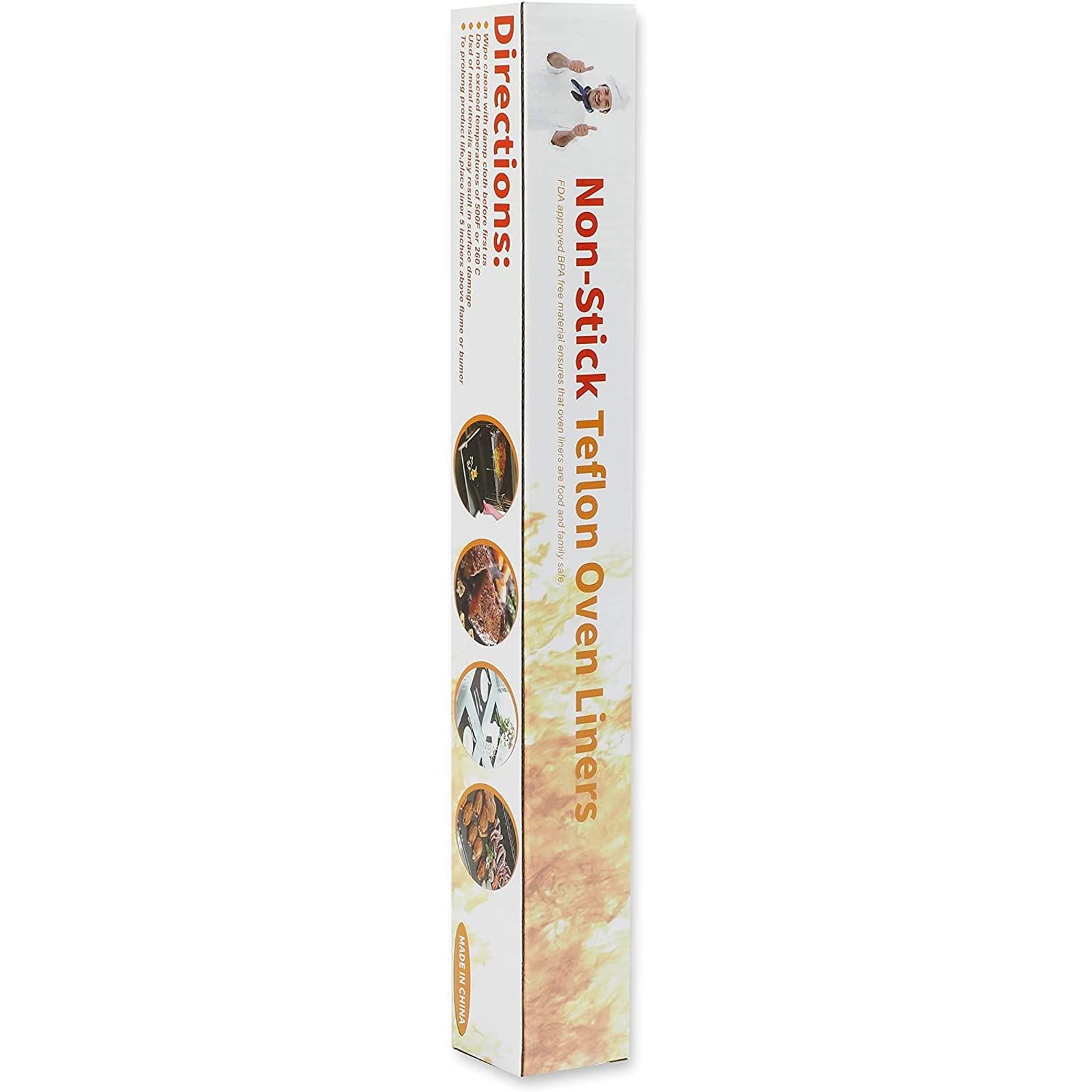 5-Pack Non Stick Reusable Oven Liners, Black Heavy Duty Heat Resistant Mats 15.7"x19.7"