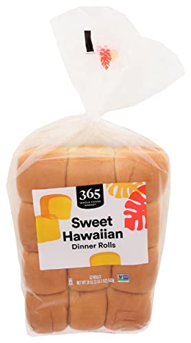 365 by Whole Foods Market, Rolls Dinner Hawaiian Sweet 12 Count, 18 Ounce