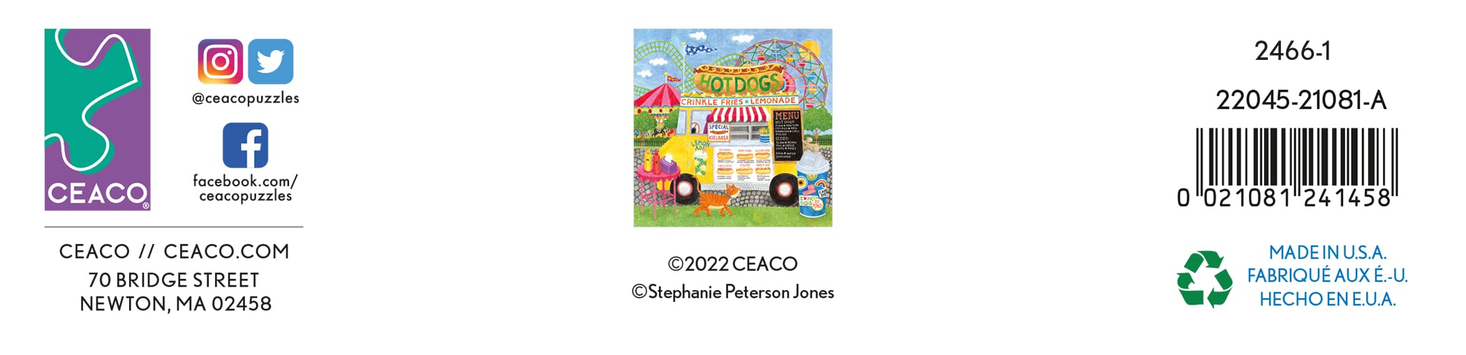 Ceaco - Food Trucks - Hot Dog Truck - 550 Piece Jigsaw Puzzle
