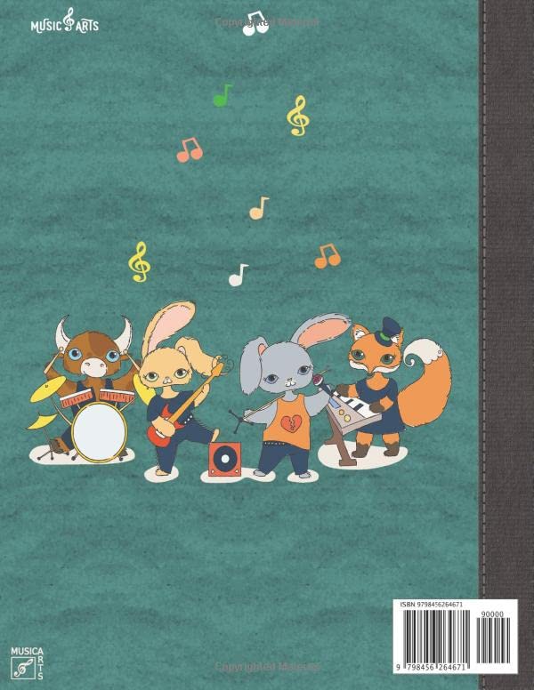 Blank Sheet Music Notebook for Kids | Wide Staff Msic paper for Kids: Music large Staves Paper for kids and Beginners